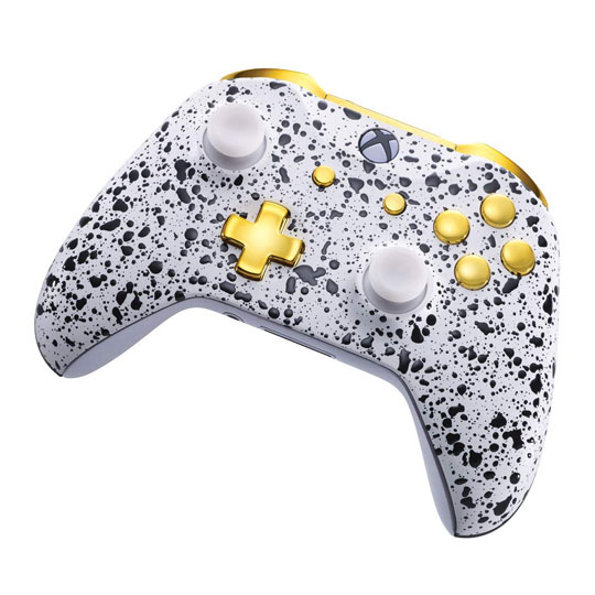 Custom Controllers Xbox One Controller 3D White/Gold LN99677 - XB13DSWG ...