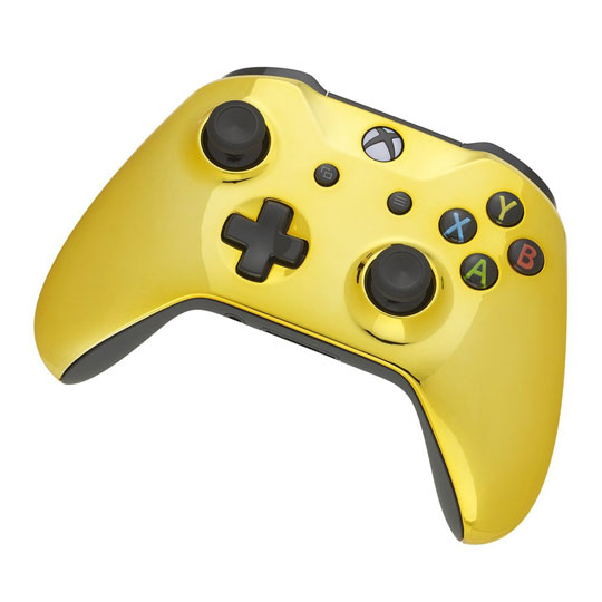 Custom Controllers Xbox One Controller Chrome Gold Edition LN99688 ...