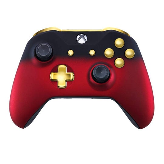 Custom Controllers Xbox One Controller Red Shadow and Gold Edition LN99697 - XB1SRSHG | SCAN UK