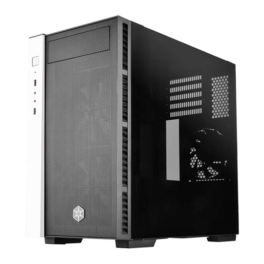 SilverStone SST-RL08BW-RGB Red Line Mini Tower Computer Case LN99941 ...