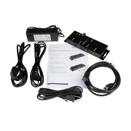 StarTech 4-Port Industrial USB 3.0 Hub w/ ESD Protection LN101748 ...