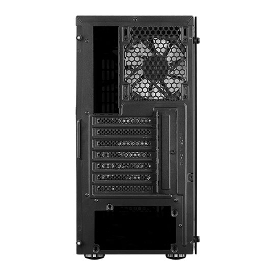 Aerocool Python RGB Black Mid Tower Tempered Glass PC Gaming Case ...