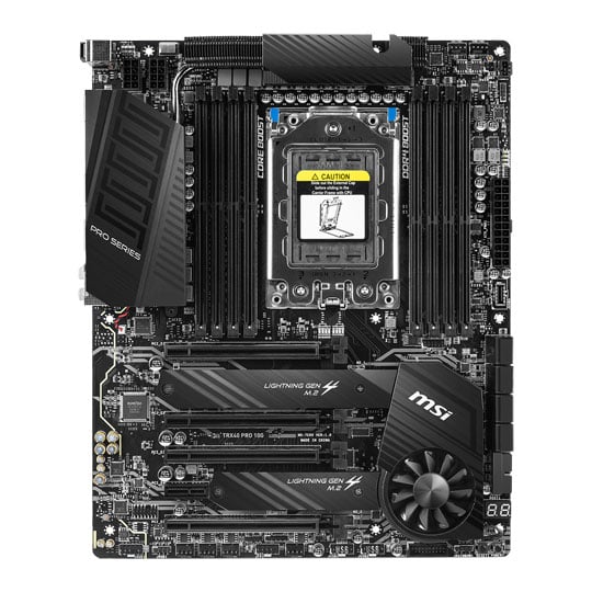 MSI AMD Threadripper TRX40 Pro 10G PCIe 4.0 ATX Motherboard LN103593 ...