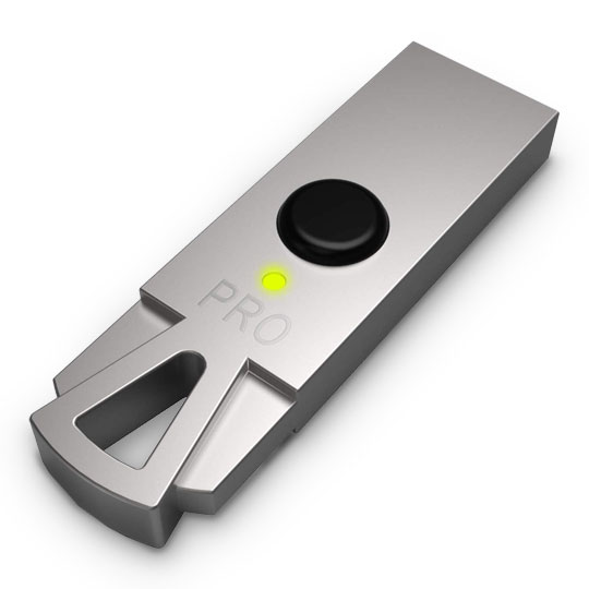 HYPERSECU Hyper FIDO Pro Titanium U2F/FIDO2/OTP Thumb Stick LN104088 ...
