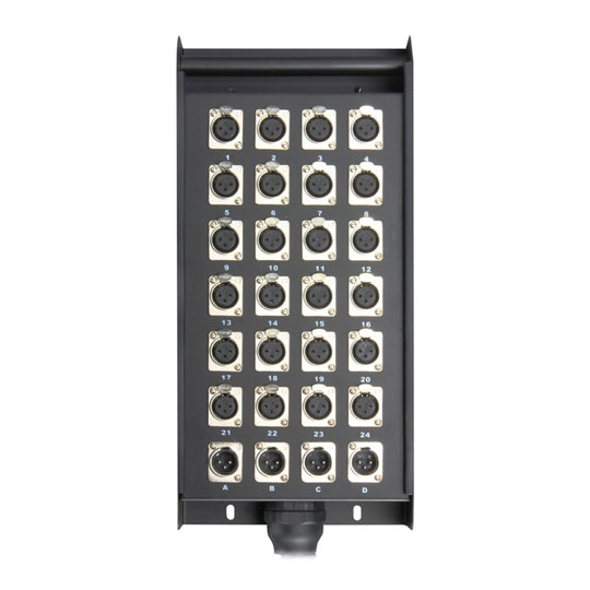 Adam Hall 30m Multicore XLR Stage Box 24/4 LN105151 - K28C30 | SCAN UK