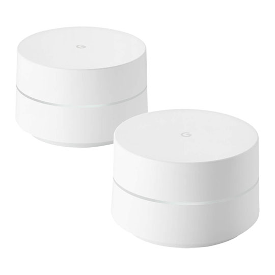 Google WiFi AC1200 Whole Home System (2 Pack) White LN105318 - GA00190 ...