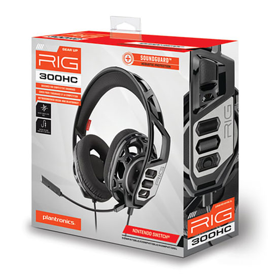 Plantronics Poly RIG 300 Black/Gold 3.5mm 4-Pole Gaming Headset for PC ...