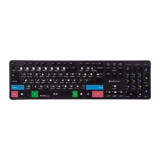 EditorsKeys DaVinci Resolve Wireless Keyboard LN106460 - DAVN-WL-WIN-UK ...