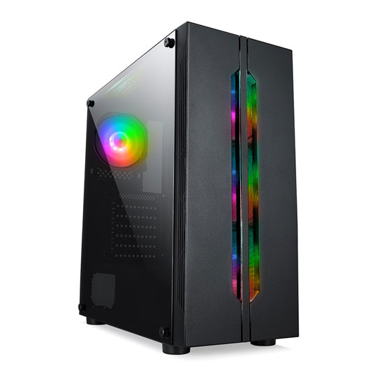CiT Volcano Windowed Mid Tower Gaming Case LN106560 - CITVOLCANO | SCAN UK