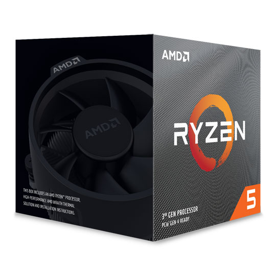 AMD Ryzen 5 3600XT Gen3 6 Core AM4 CPU/Processor with Wraith Spire Cooler LN108014 - 100 ...