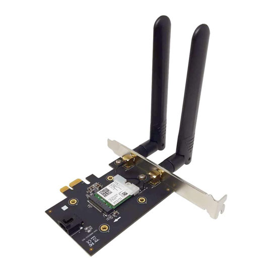 Killer AX1650x Wireless AX PCIe Network Card WiFi 6 / Bluetooth 5.1 ...