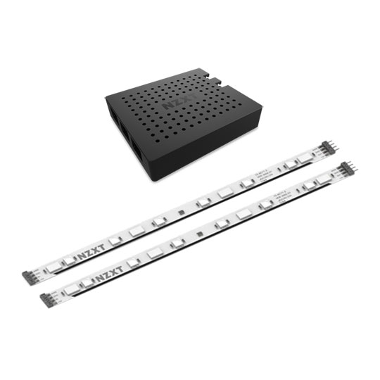 NZXT RGB & Fan Controller with NZXT Hue 2 RGB LED Strips Extension Kit 250mm LN109251 - AC-2RGBC ...