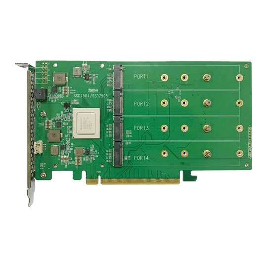 HighPoint M.2 NVMe RAID Controller via PCI-Express 4.0 x16 LN110358 ...