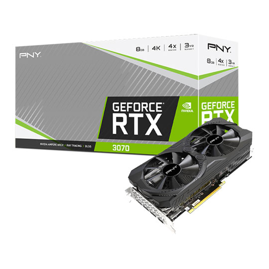 PNY NVIDIA GeForce RTX 3070 8GB Dual Fan Ampere Graphics Card LN110418 ...