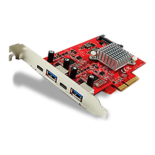 Lycom USB 3.1 Gen2 Individual 4 Ports 2x USB-C + 2x USB-A PCIe Host ...