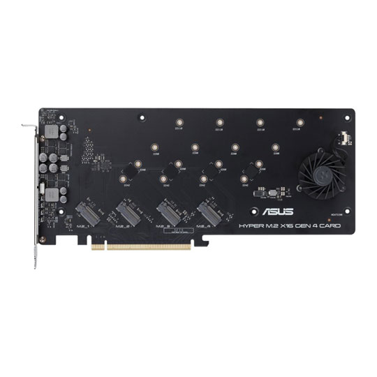 ASUS HYPER M.2 PCIe x16 Gen 4 NVMe Card with 4x M.2 Slots LN110773 ...