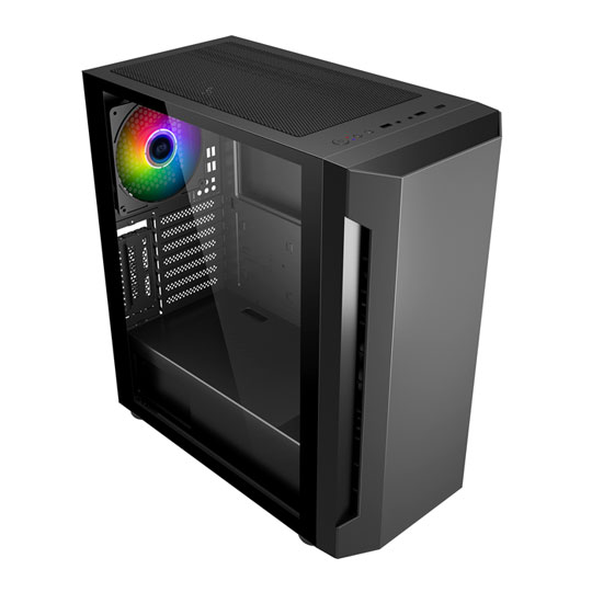 SaharaGaming C501 Very High Flow E-ATX Tempered Glass Gaming Case ...