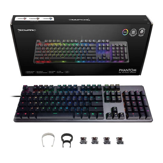 Tecware Phantom RGB 105-Key Mechanical Keyboard (Brown Switch) LN110998 ...