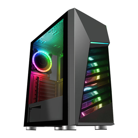 CiT Alpha Black ARGB Midi Tower Windowed PC Case LN111318 - CIT-ALPHA ...