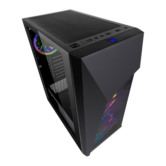CiT Alpha Black ARGB Midi Tower Windowed PC Case LN111318 - CIT-ALPHA ...