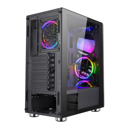 CiT Alpha Black ARGB Midi Tower Windowed PC Case LN111318 - CIT-ALPHA ...