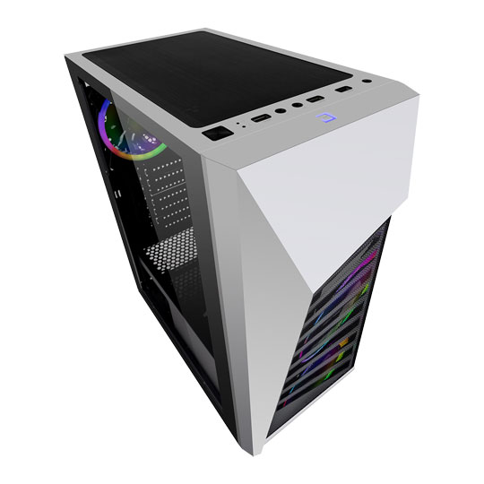 CiT Alpha White ARGB Midi Tower Windowed PC Case LN111319 - CIT-ALPHA ...
