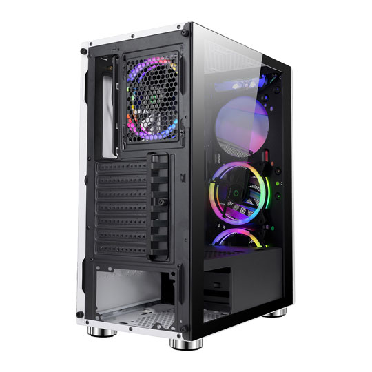 CiT Alpha White ARGB Midi Tower Windowed PC Case LN111319 - CIT-ALPHA ...