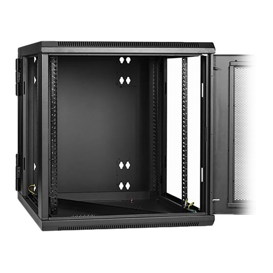 StarTech.com 12U Wall Mountable Black Network/Server Cabinet LN111331 ...