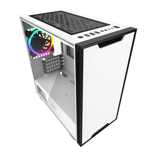 GameMax Commando White MATX Tempered Glass PC Gaming Case LN111461 ...