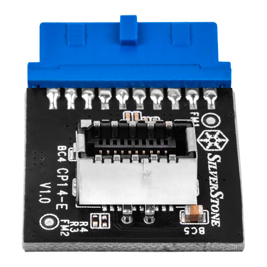 Silverstone USB 3.0 Internal (19-Pin) Header to USB 3.1/3.2 Type-C (20 ...