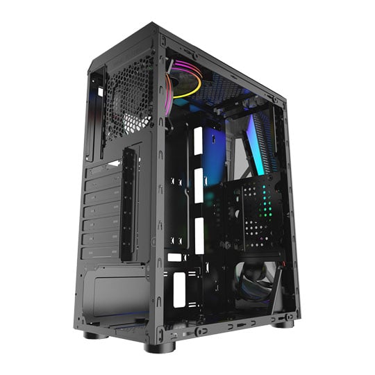 CiT Mars ARGB Tempered Glass PC Gaming Case - Black LN112098 - CIT-MARS ...