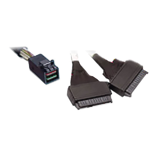 Broadcom 1m 2x SFF-8643 to 2x SFF-8639 U.2 SATA Express Cable LN113266 ...