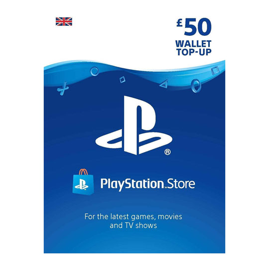 PlayStation Wallet £50 Top Up Card LN113275 - OTSEOTSNY89983 | SCAN UK