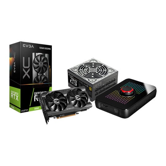 EVGA NVIDIA GeForce RTX 3060 12GB XC GAMING with 750W G3 PSU and XR1 ...
