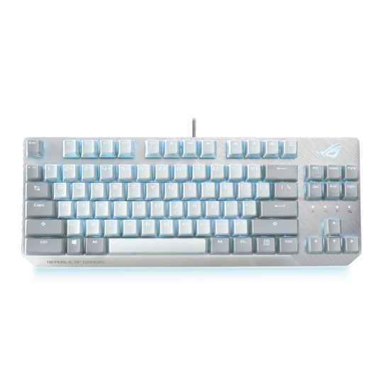 ASUS ROG Strix Scope TKL Moonlight White RGB ROG NX Red Mechanical ...