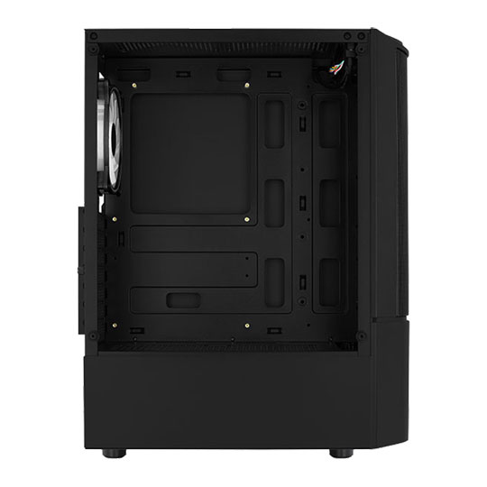 Aerocool Quantum Mesh Black Mid Tower Tempered Glass PC Gaming Case ...