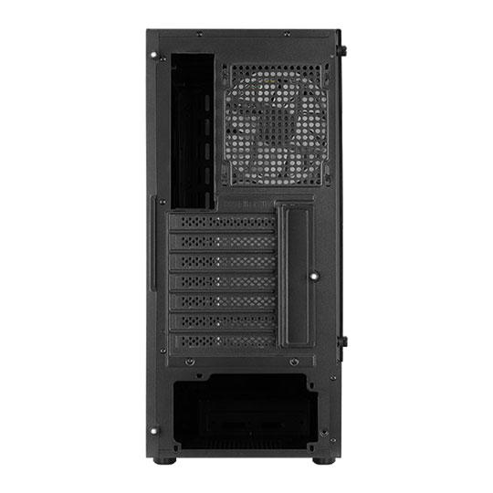 Aerocool Bionic Black Mid Tower Tempered Glass PC Gaming Case LN118730 ...