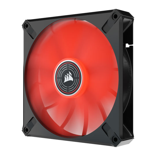Corsair ML140 LED ELITE 140mm Red LED Fan Single Pack LN120251 - CO ...