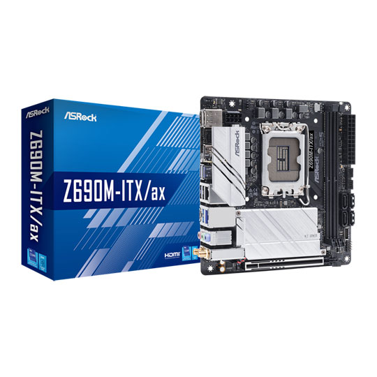 ASRock Intel Z690M-ITX/ax mini-ITX Motherboard LN121059 - 90-MXBHY0 ...