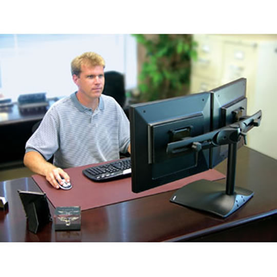 Ergotron DS100 Dual-Monitor Desk Stand, (Black) LN13001 - 33-322-200 ...