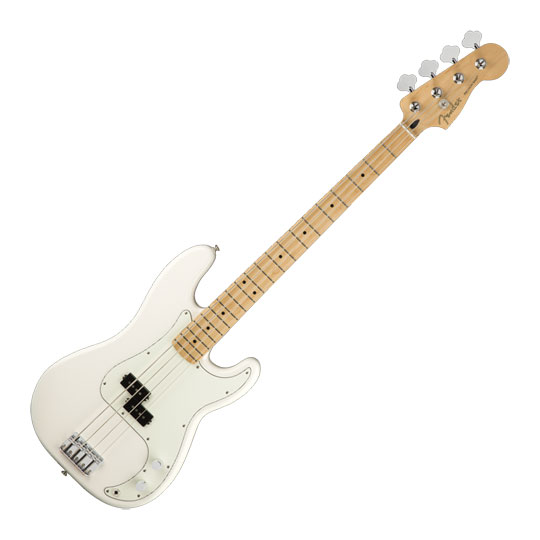 Fender - Player Precision Bass, Polar White with Maple Fingerboard ...