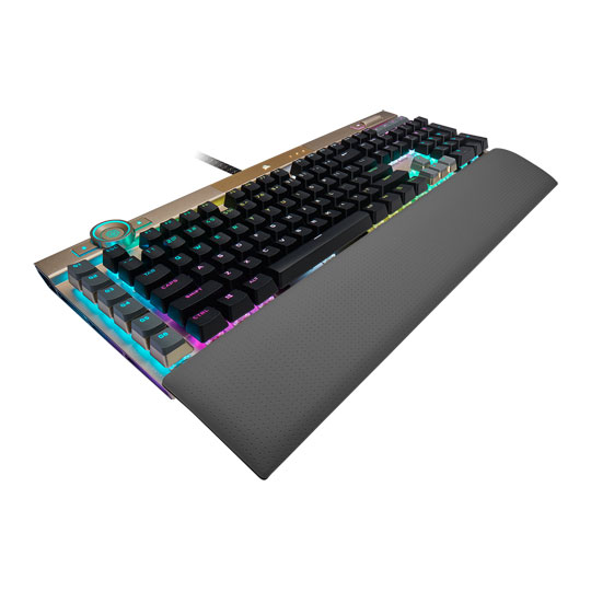 Corsair K100 RGB Limited Edition Midnight Gold Opto-Mechanical Gaming ...