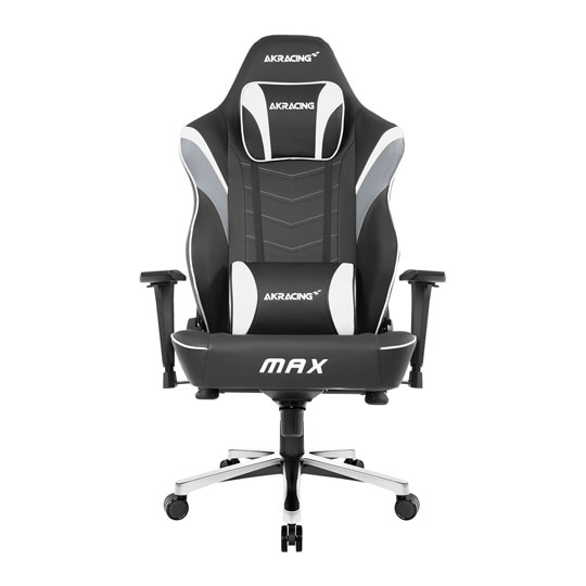 AKRacing Masters Series MAX Black/White Gaming Chair LN123360 - AK-MAX ...
