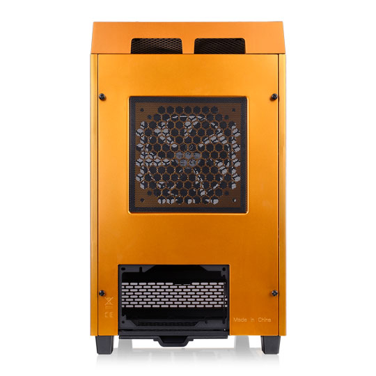Thermaltake The Tower 100 Metallic Gold Mini Chassis Tempered Glass PC ...