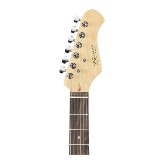 Fairclough - S-Style Guitar Black SSS Rosewood Fingerboard White ...