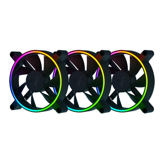Razer Kunai Chroma 120mm Performance ARGB PWM Case Fan - 3 Pack ...