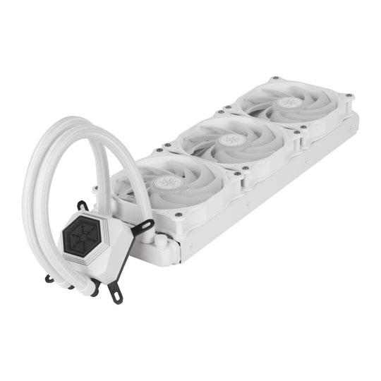 SilverStone PermaFrost ARGB All In One 360mm Intel/AMD White CPU Water ...