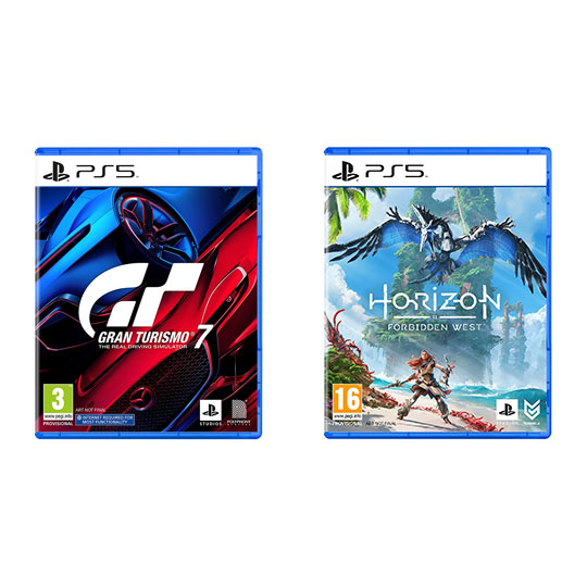 PlayStation 5 Bluray Console + 2 Games, Extra Blue DualSense, 1TB SSD ...