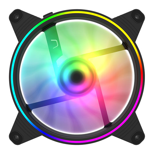 GameMax Razor ARGB LED 140mm Case Fan LN125125 - SLIM-ARGB (KAB-03A14 ...