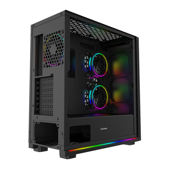 GameMax Trooper ARGB Mid Tower PC Case with GameMax GP500 500W PSU ...